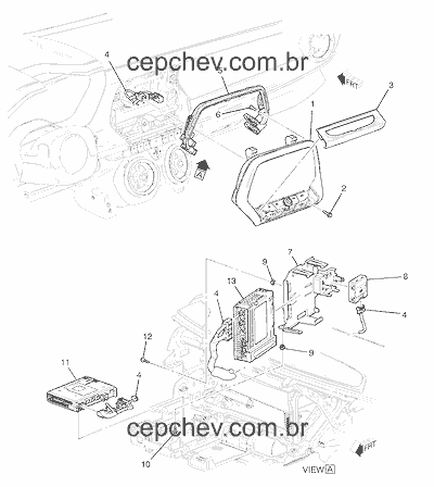 84088999 Camaro 2016/2024 - MÓDULO de controle da interface com o ...